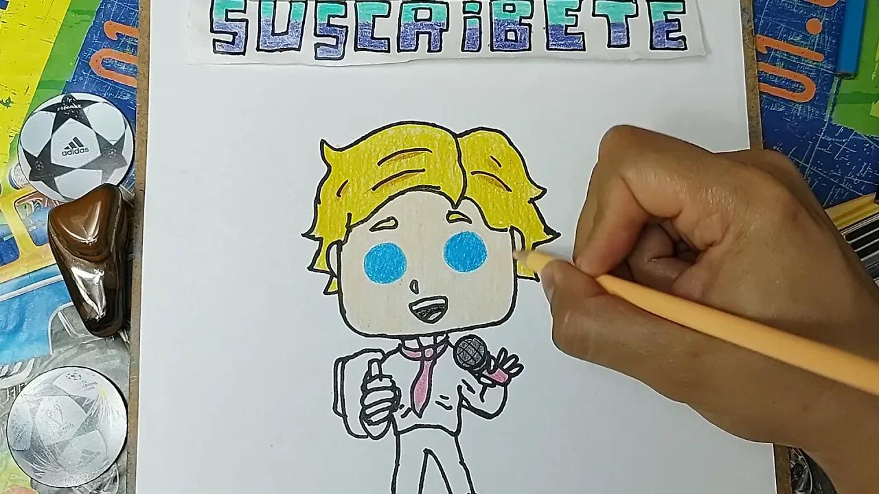 Cómo DIBUJAR a 👱SENPAI🎤 FUNKO POP de FRIDAY NIGHT FUNKIN/How to DRAW ...