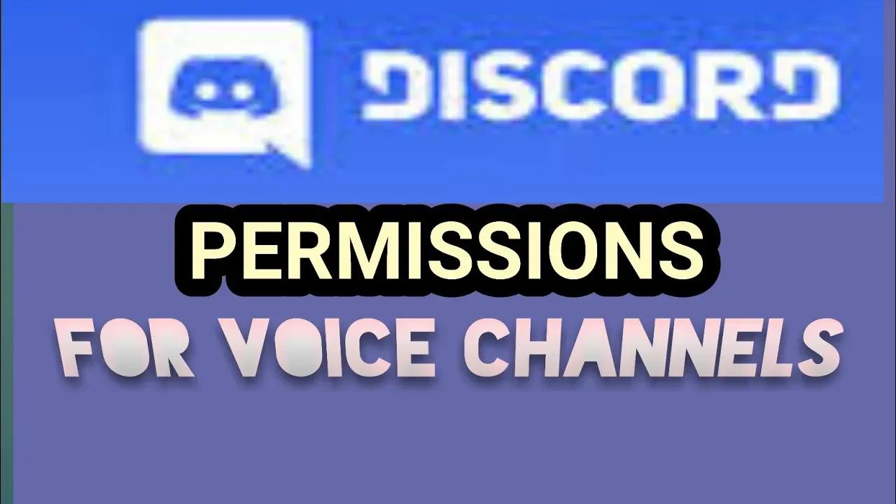 Discord Permissions for Voice Channels | Discord Tutorial Easily Explained