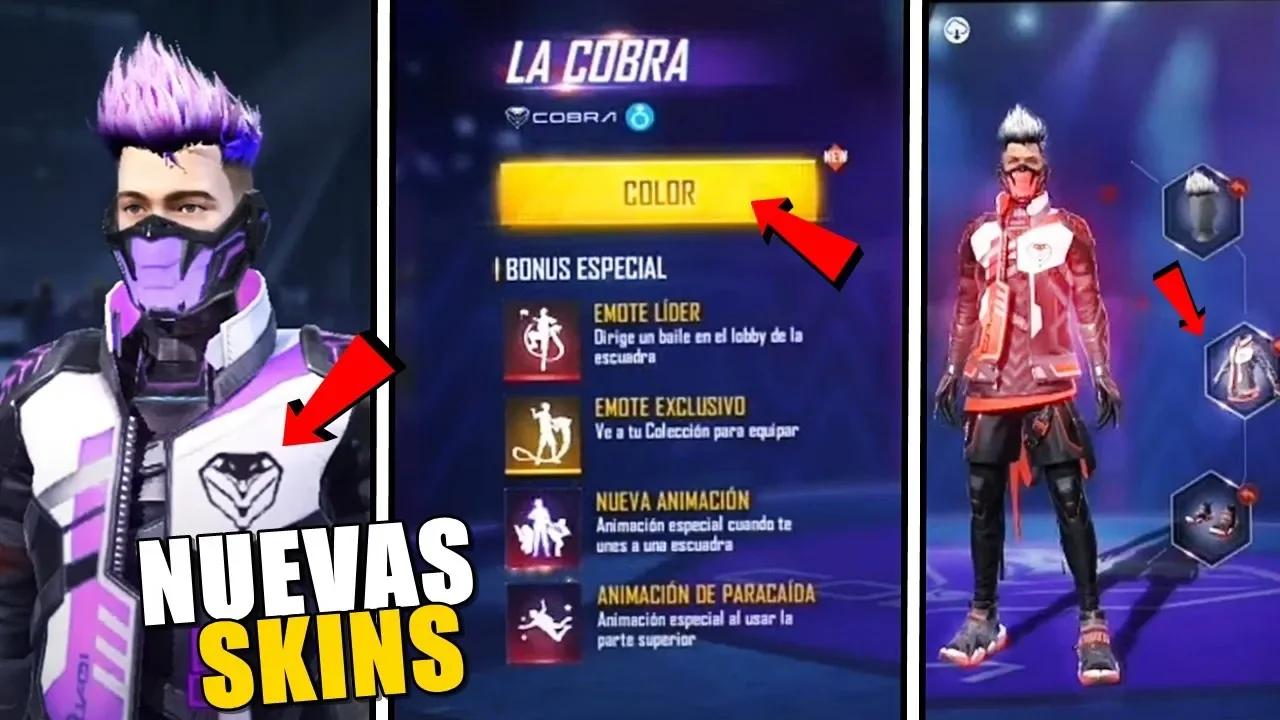 TODO LO QUE DEBES SABER SOBRE LAS NUEVAS SKINS COBRA DE FREE FIRE FECHA ...