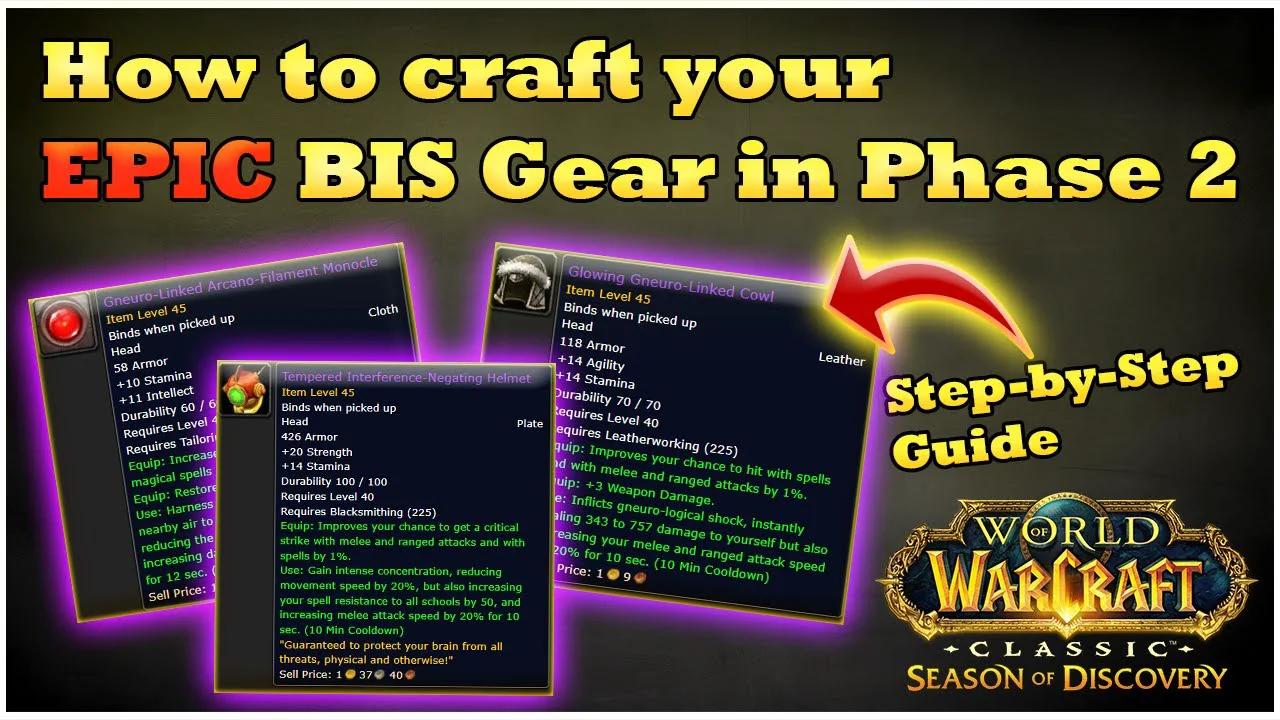 How to get your EPIC Crafting Items in Phase 2 [WoW SoD]