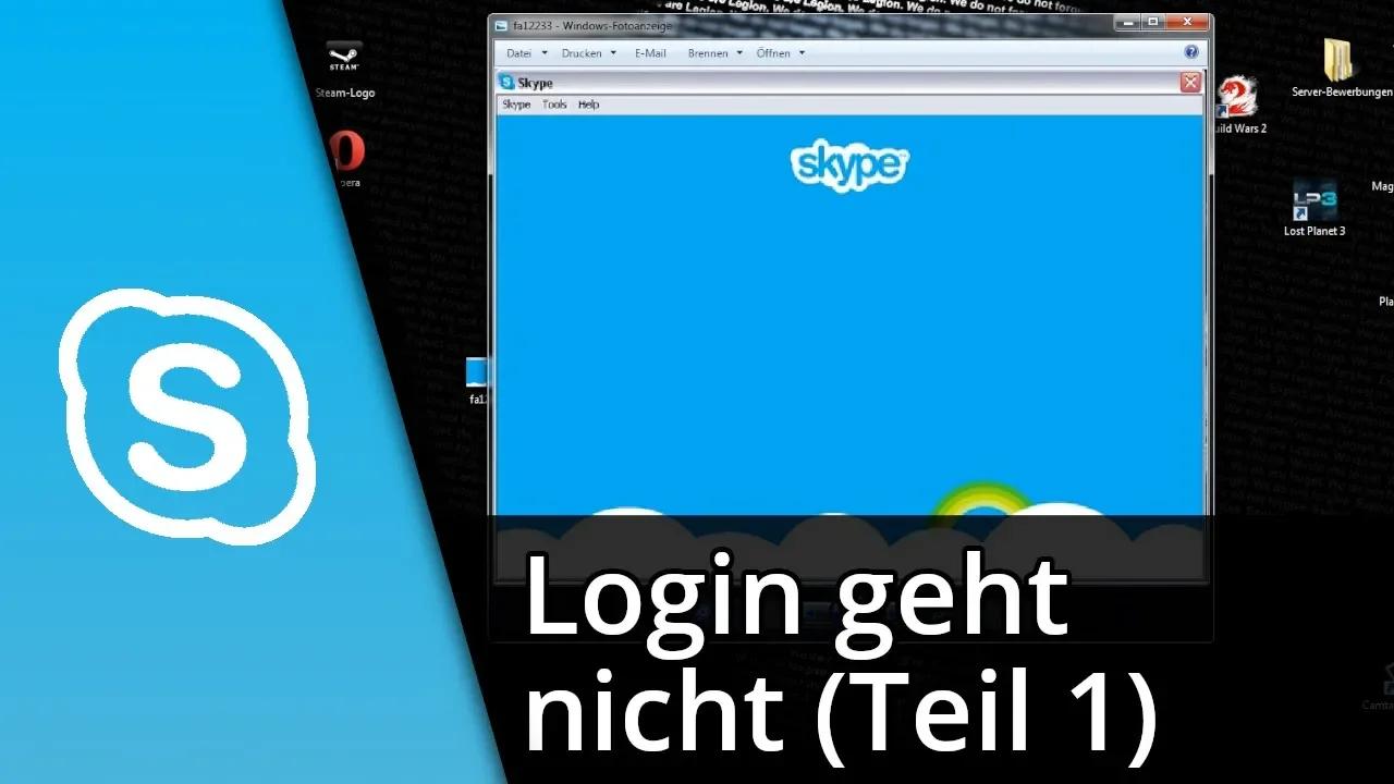 Skype Login geht nicht / Blue Screen (Teil 1) Tutorial