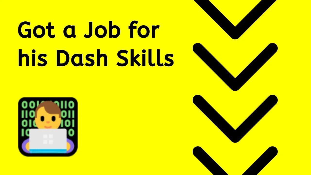 How He Got a Job for His Dash Plotly Skills