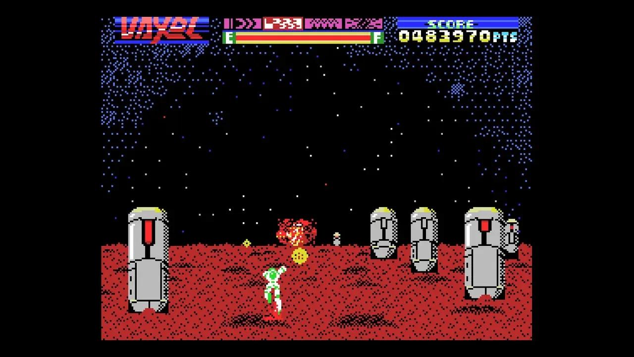 MSX Game: Vaxol (1987 Heart Soft) Longplay with cheats