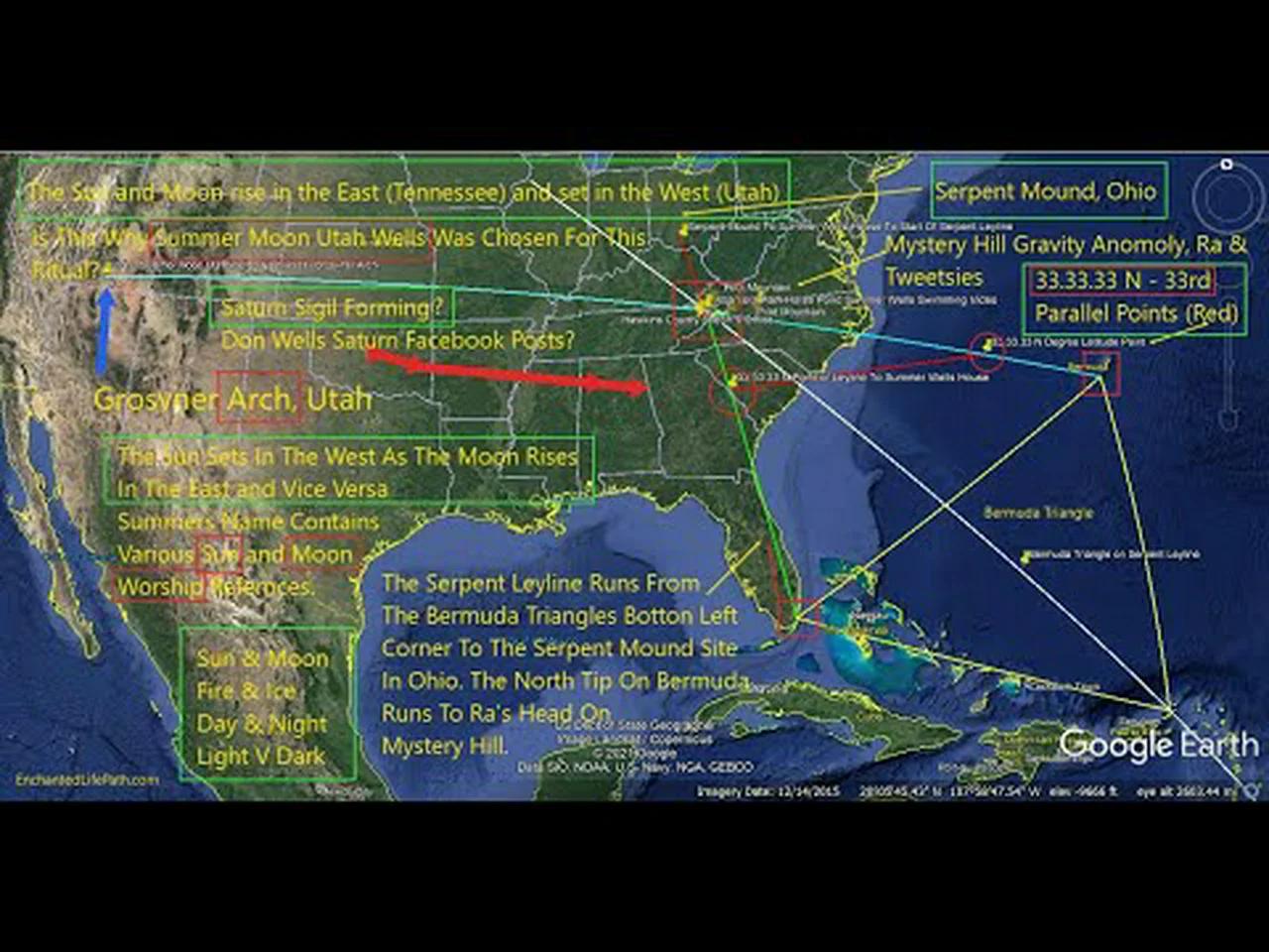 Summer Moon Utah Wells Ritual Map: Ben Hill To Bermuda - The Serpent ...
