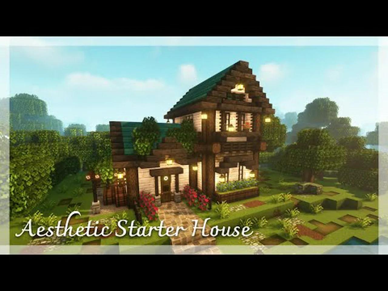 [Minecraft] 🌲 Aesthetic Starter House Tutorial / Cottagecore / Mizuno's ...