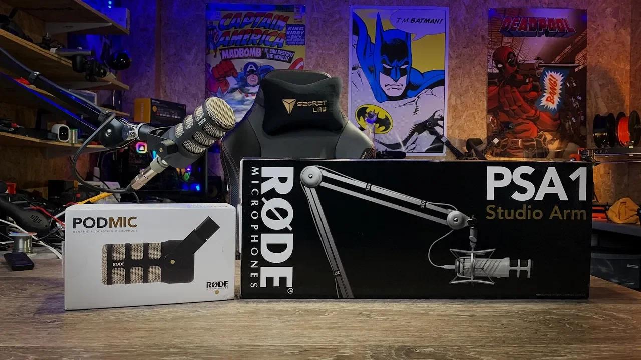 RODE PODMIC & PSA1 ARM UNBOXING REVIEW