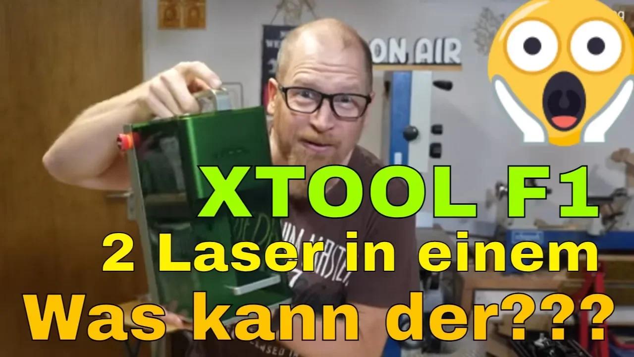 XTOOL F1 - Zwei Laser in einem (10W Diodenlaser + 2W IR Laser ...