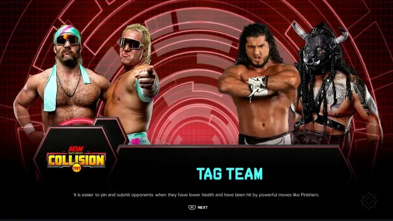 AEW Collision RUSH & The Beast Mortos vs The Outrunners
