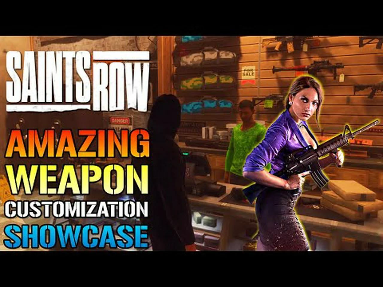 Saints Row: All Weapons & Customization! Showcase (Weapon Guide)