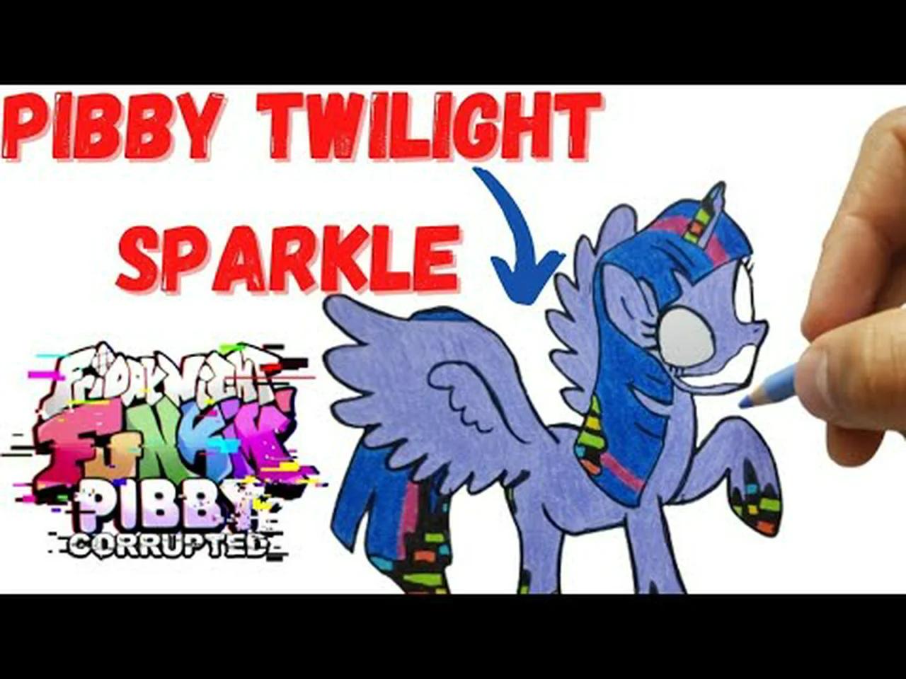 Cómo DIBUJAR a🦄PIBBY TWILIGHT SPARKLE de FRIDAY NIGHT FUNKIN PIBBY/How ...