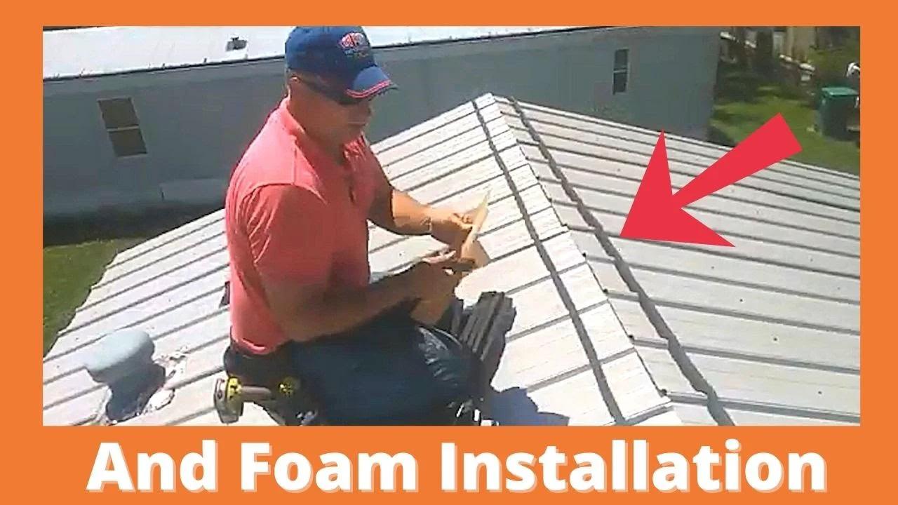 Metal Roof Ridge Cap Installation