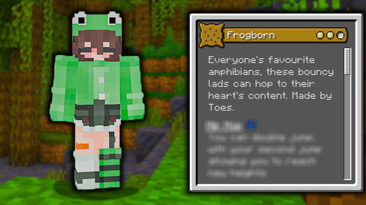 Minecraft Origins Mod - Frogborn Origin (Custom Origin)