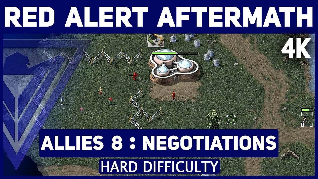 Red Alert Aftermath Remastered 4K - Allies Mission 8: Negotiations ...