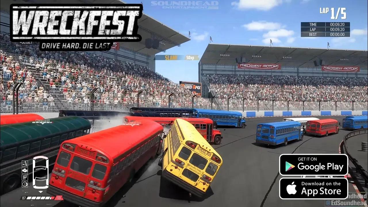 Monster School Bus Race - Wreckfest Mobile | Android Gameplay