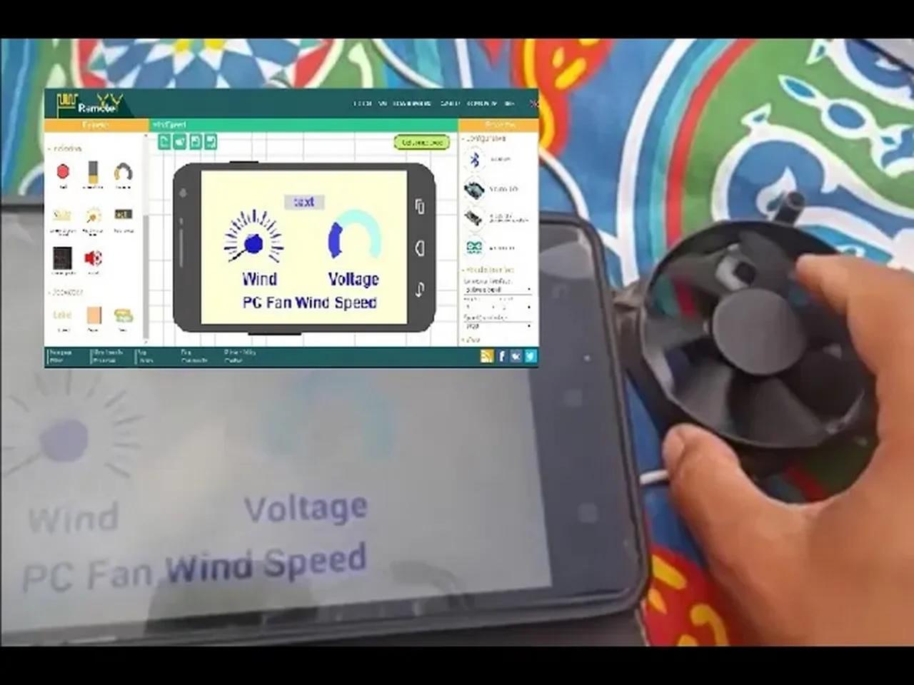 Arduino Bluetooth PC Fan Wind Sensor With RemoteXY And SmartPhone