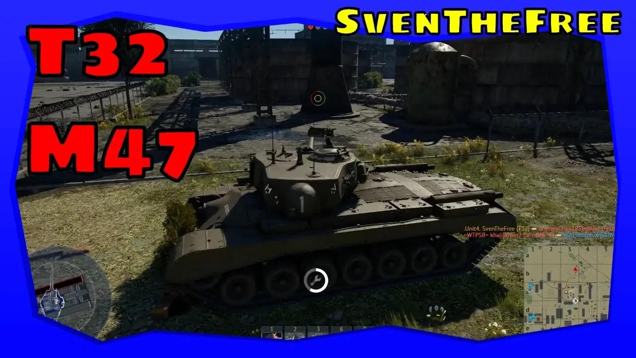 War Thunder T32 and M47 on Abandoned Factory - Usa Tanks | 05war