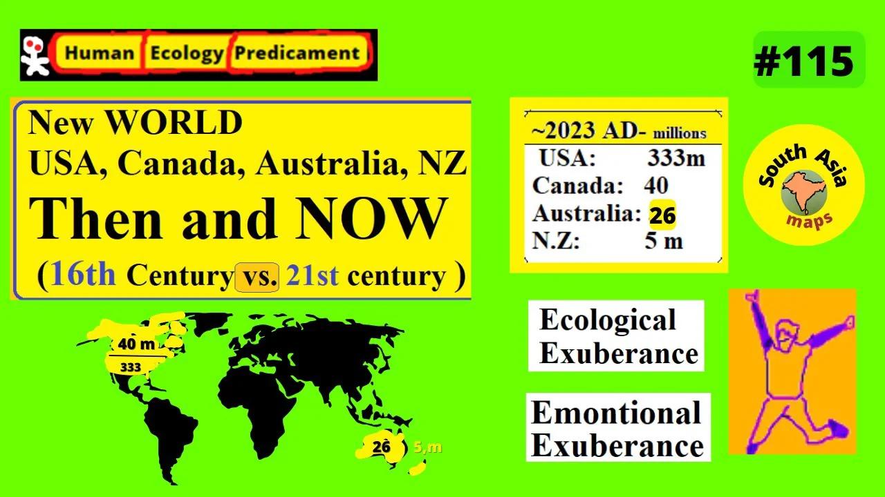 Human Ecology: #115: NEW World in 1820 AD & in 2020 AD | Catton ...