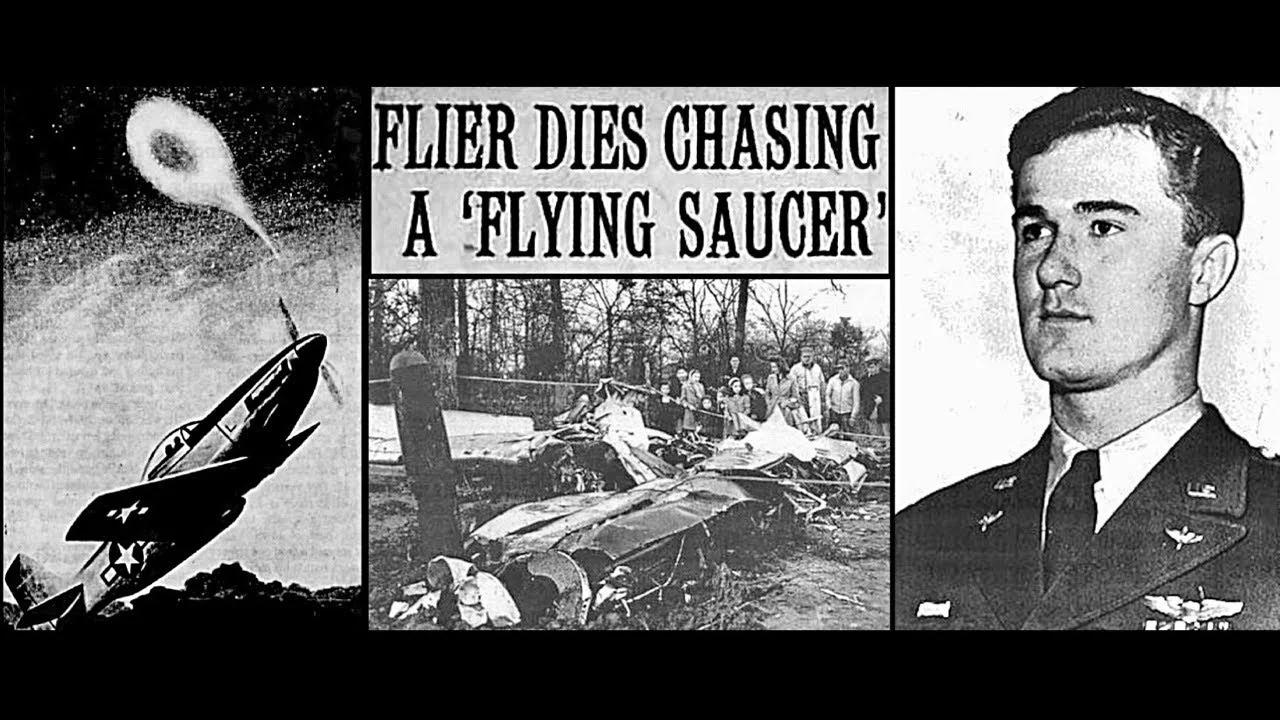 Captain Thomas F. Mantell's plane crashed after chasing a UFO over ...