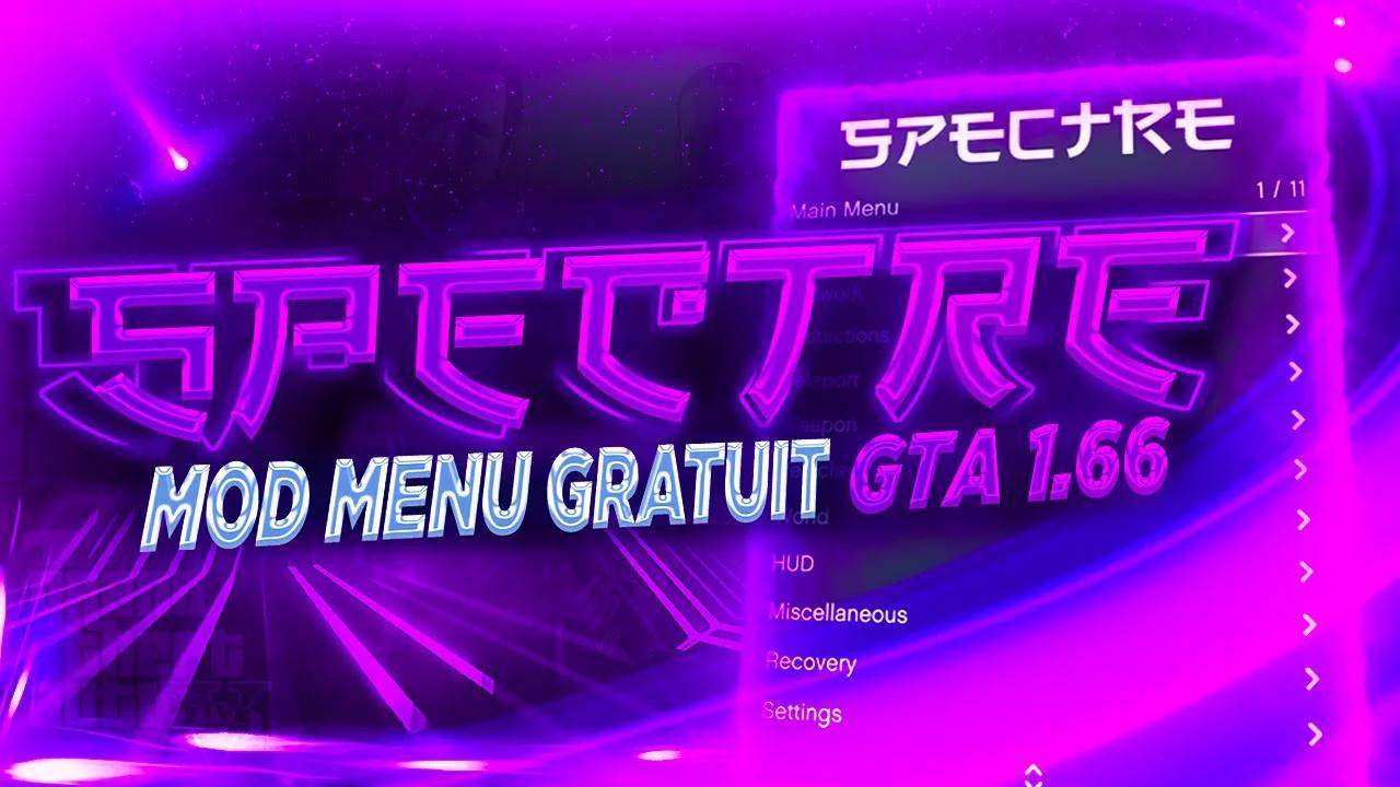 TUTO AVOIR UN MOD MENU GTA V GRATUIT Spectre sur GTA 5 ONLINE 1.66