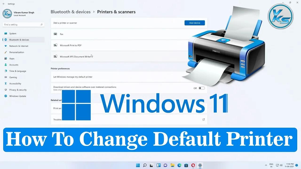 How To Change Default Printer in Windows 11 | Windows 11 Me Default Printer Kaise Change Kare