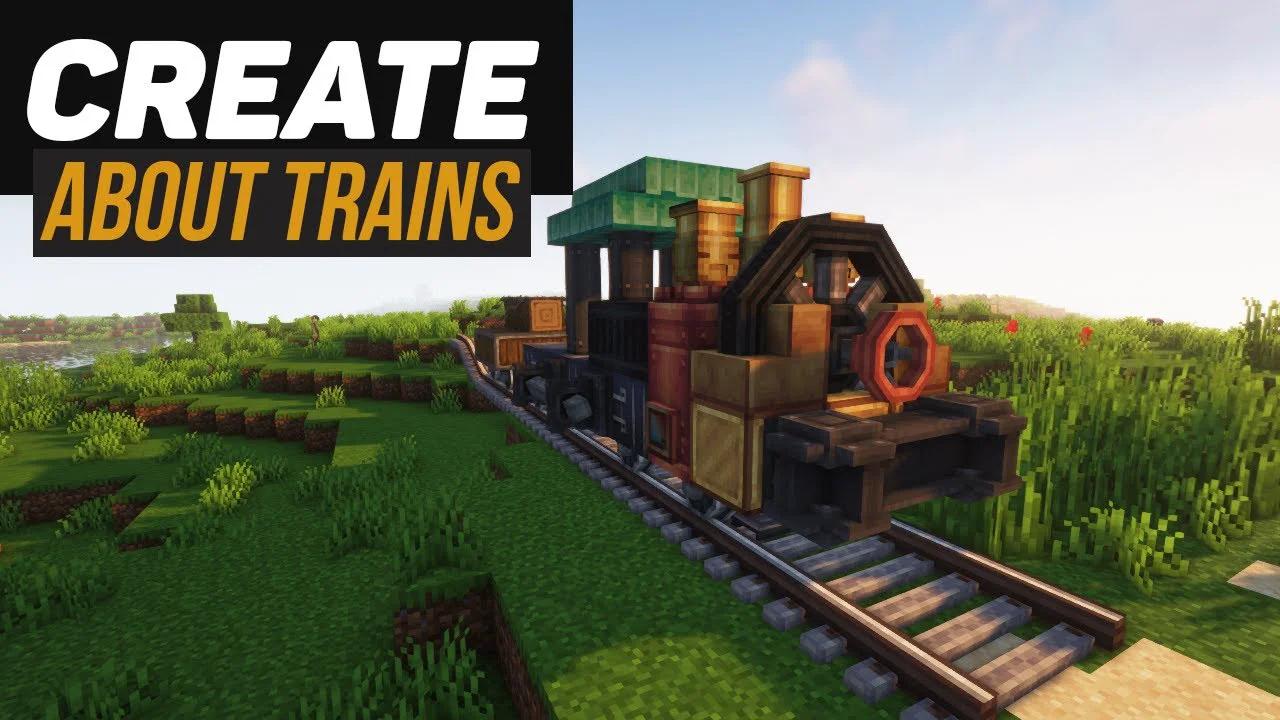 Create mod. About Trains. Steam engine. Tutorial / guide (minecraft ...