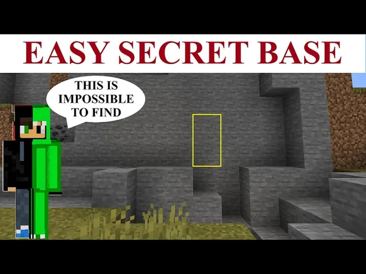 EASY Secret Base Tutorial For Minecraft Bedrock