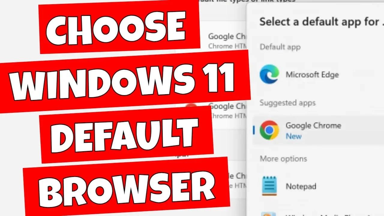 How To Change Windows 11 Default Web Browser EDGE To Chrome In ONE Click