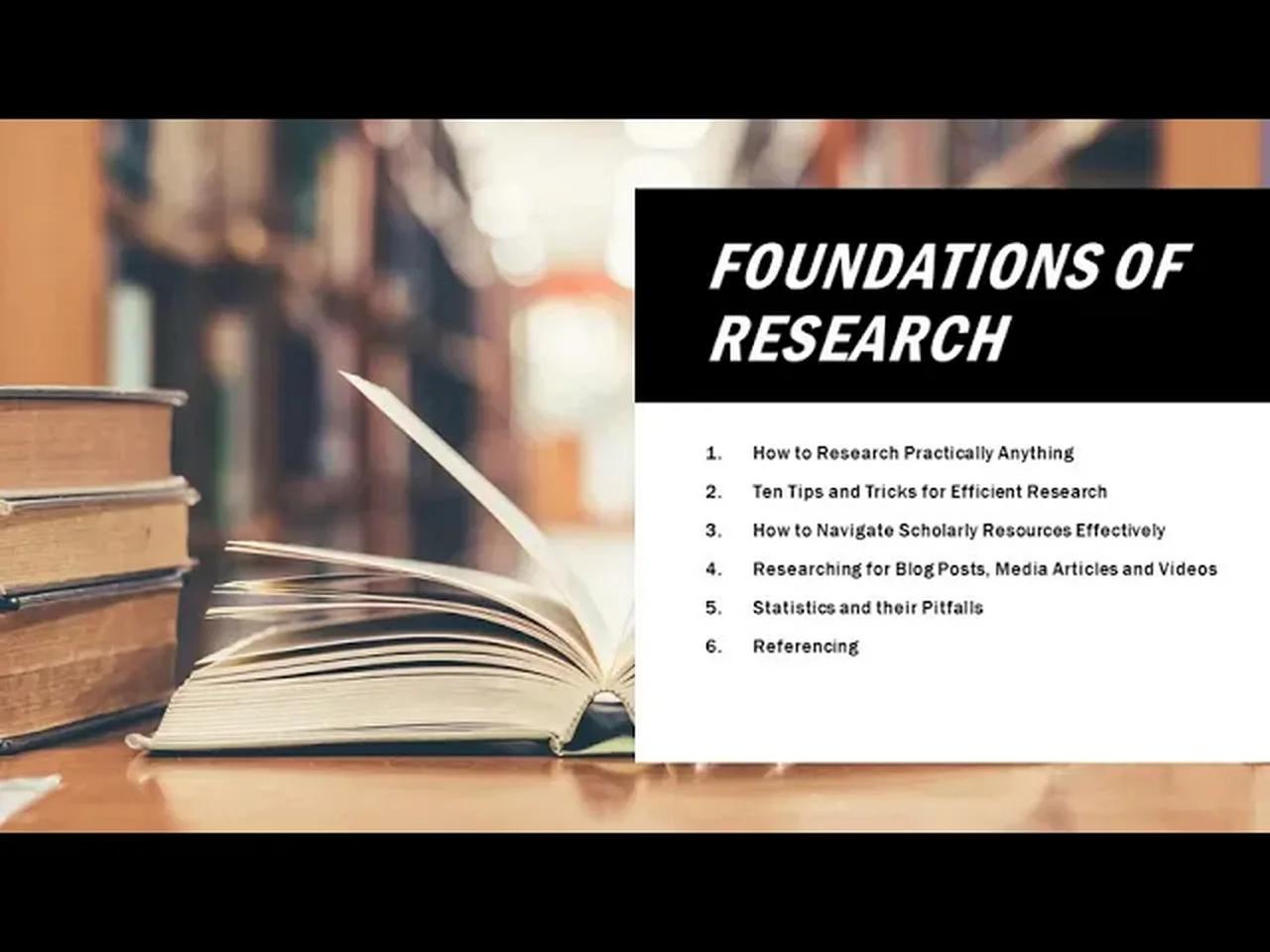 Foundations Of Research Course Launch