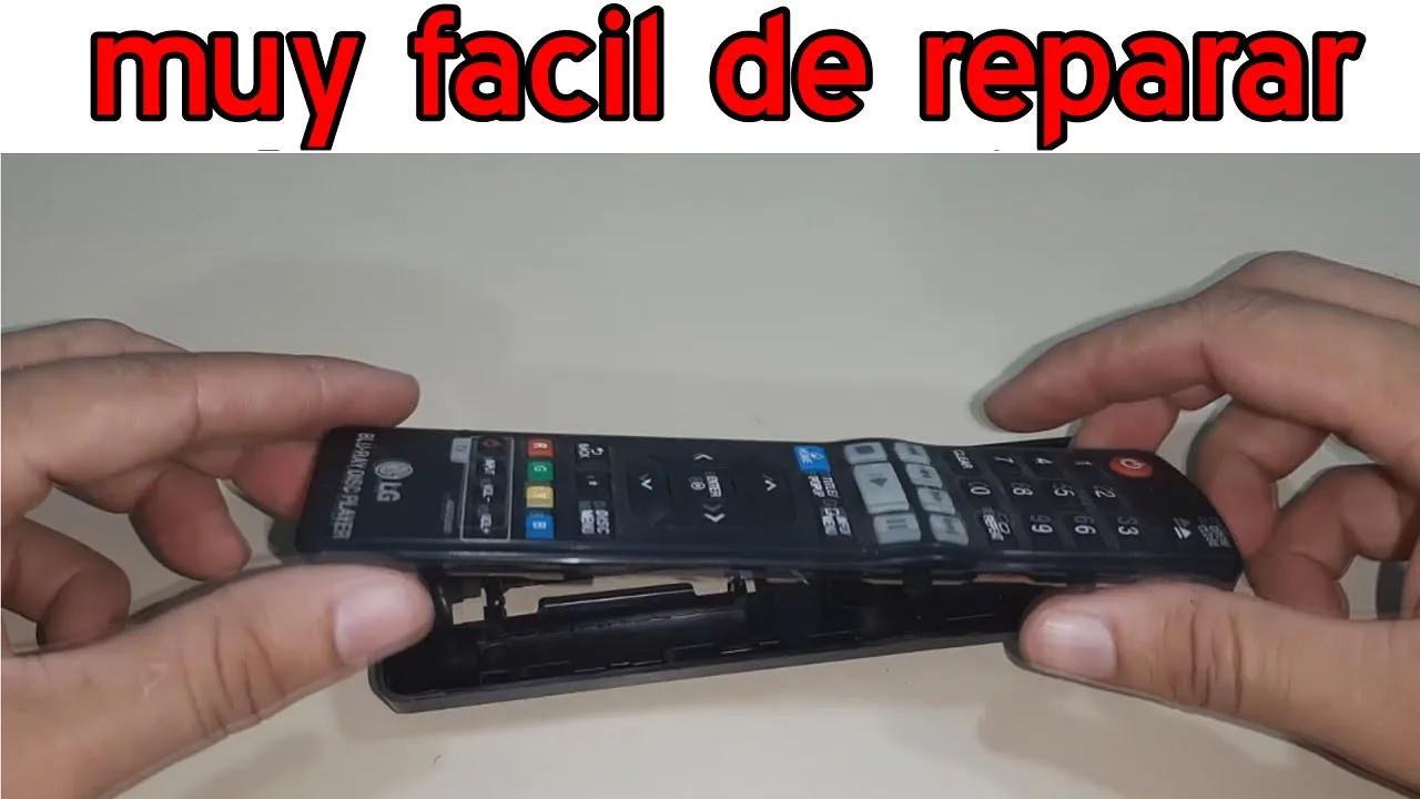 COMO REPARAR CONTROL REMOTO MUY FACIL