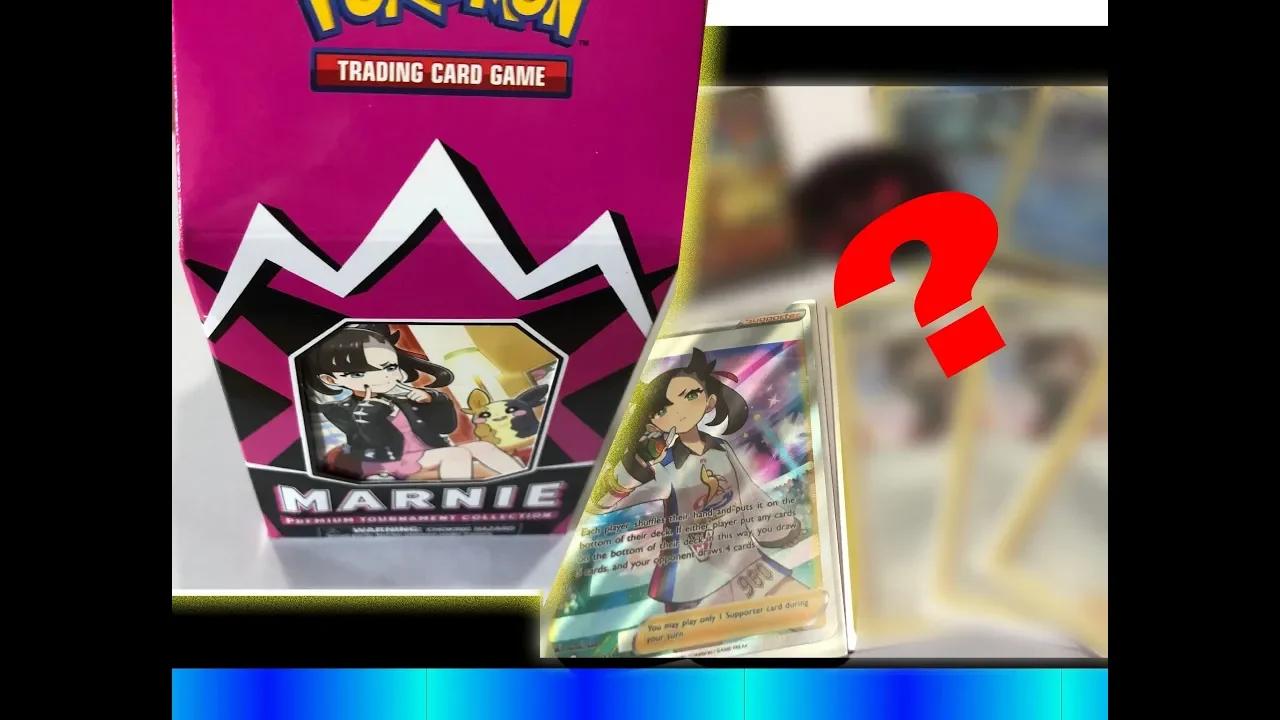 Opened a Marnie Premium Pokemon Box without hands under 10 minutes...