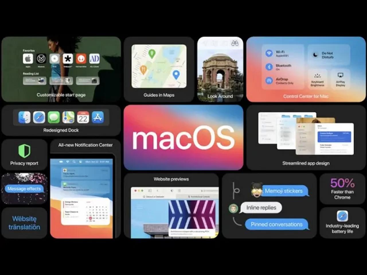 macOS Big Sur in Apple Website