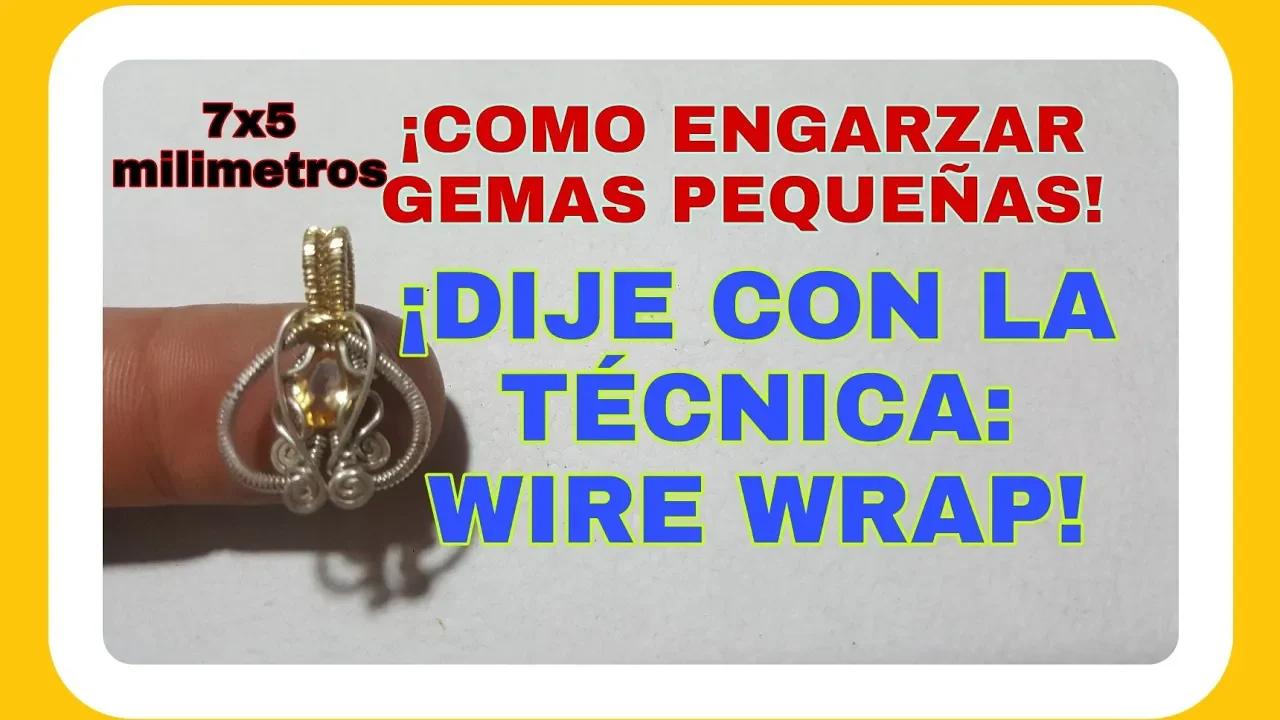 DIY| TUTORIAL WIRE WRAPPING| COMO HACER DIJES PEQUEÑOS CON LA TECNICA ...