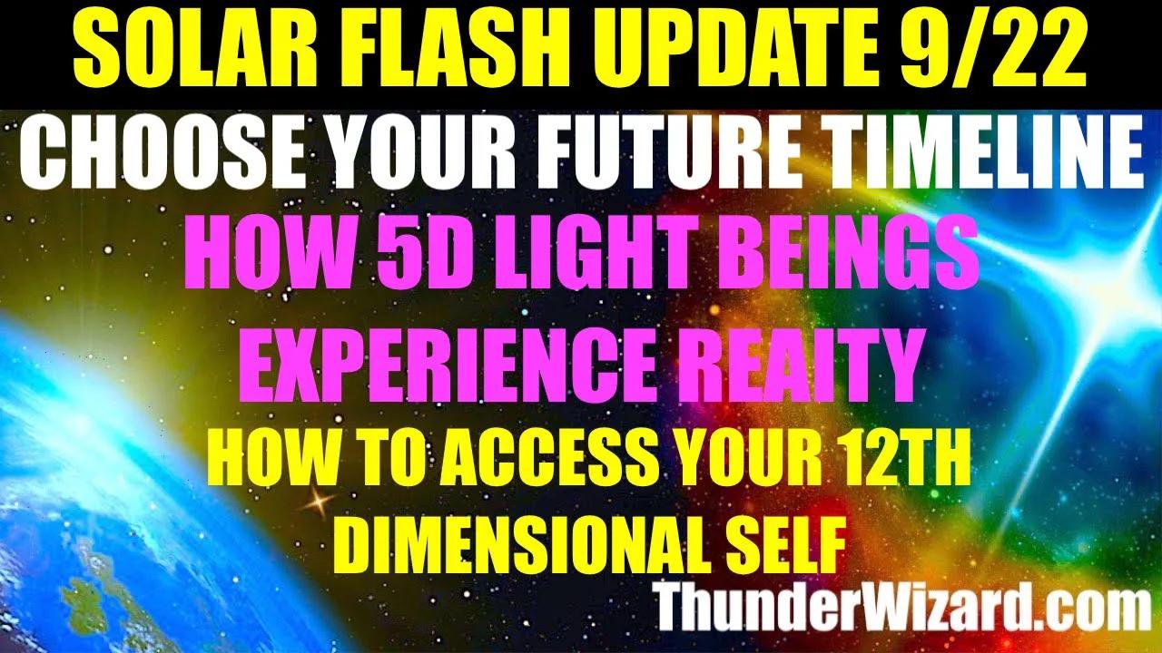 SOLAR FLASH UPDATE SEPTEMBER 22 - WE ARE VERY CLOSE NOW - CREATING YOUR ...
