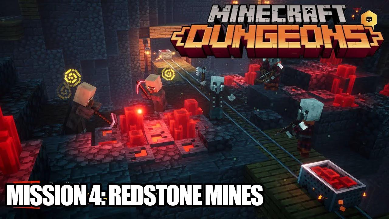 Minecraft Dungeons - Mission 4: Redstone Mines (Default Difficulty ...
