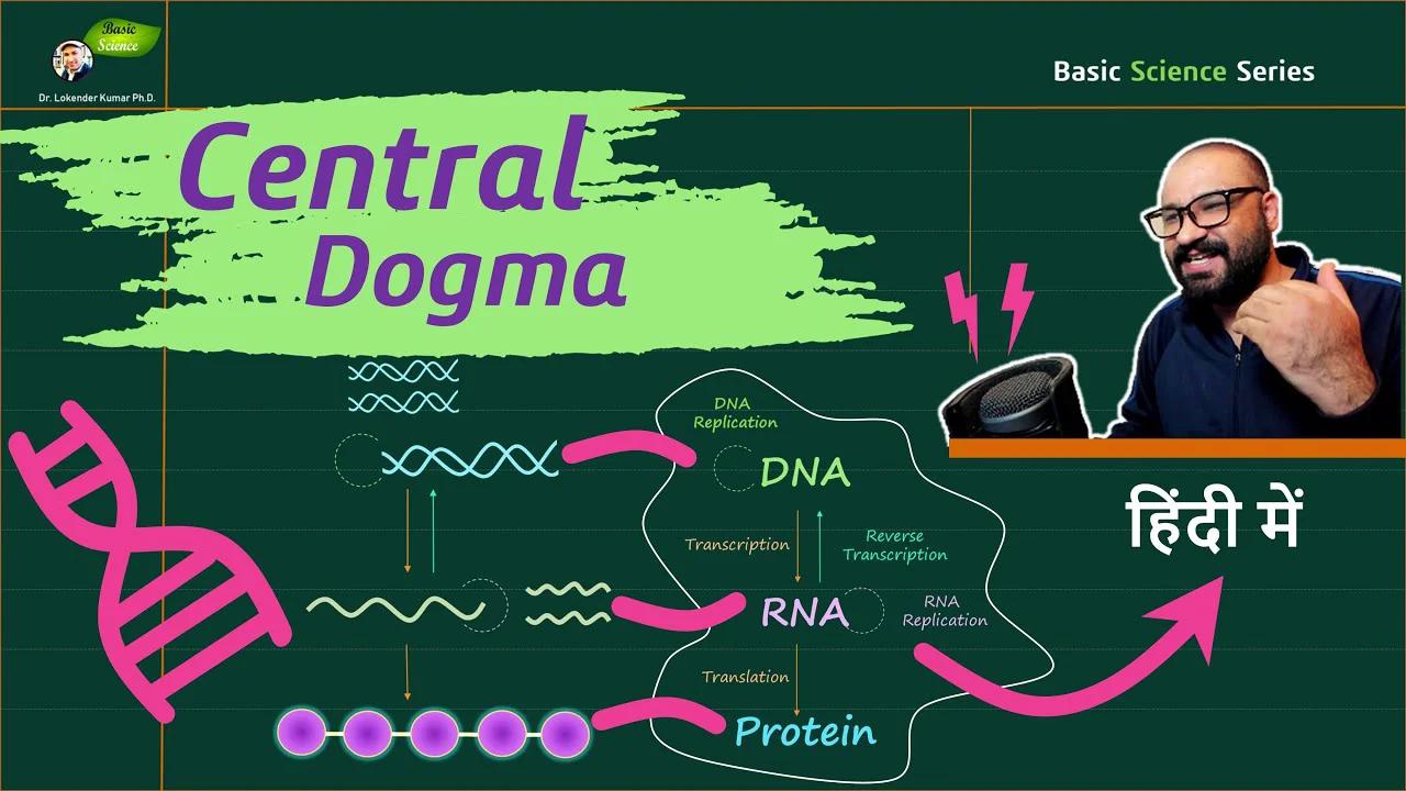 Central dogma of molecular biology Hindi | Biochemistry | Molecular ...
