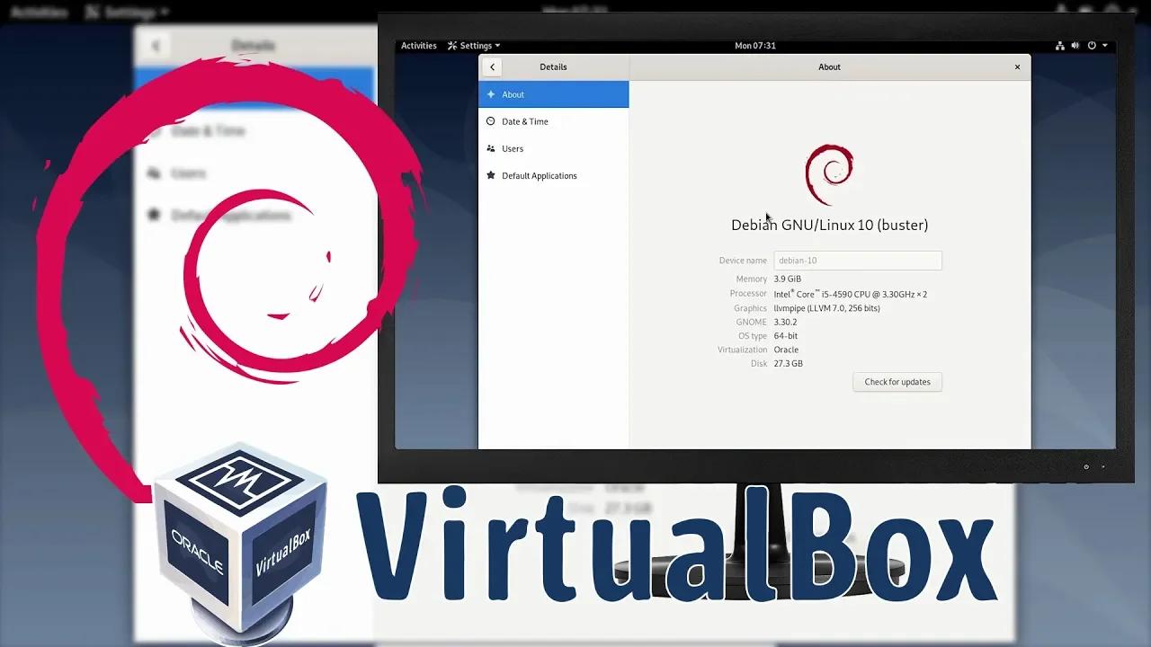 Running a Debian 10 Buster VM in Virtualbox