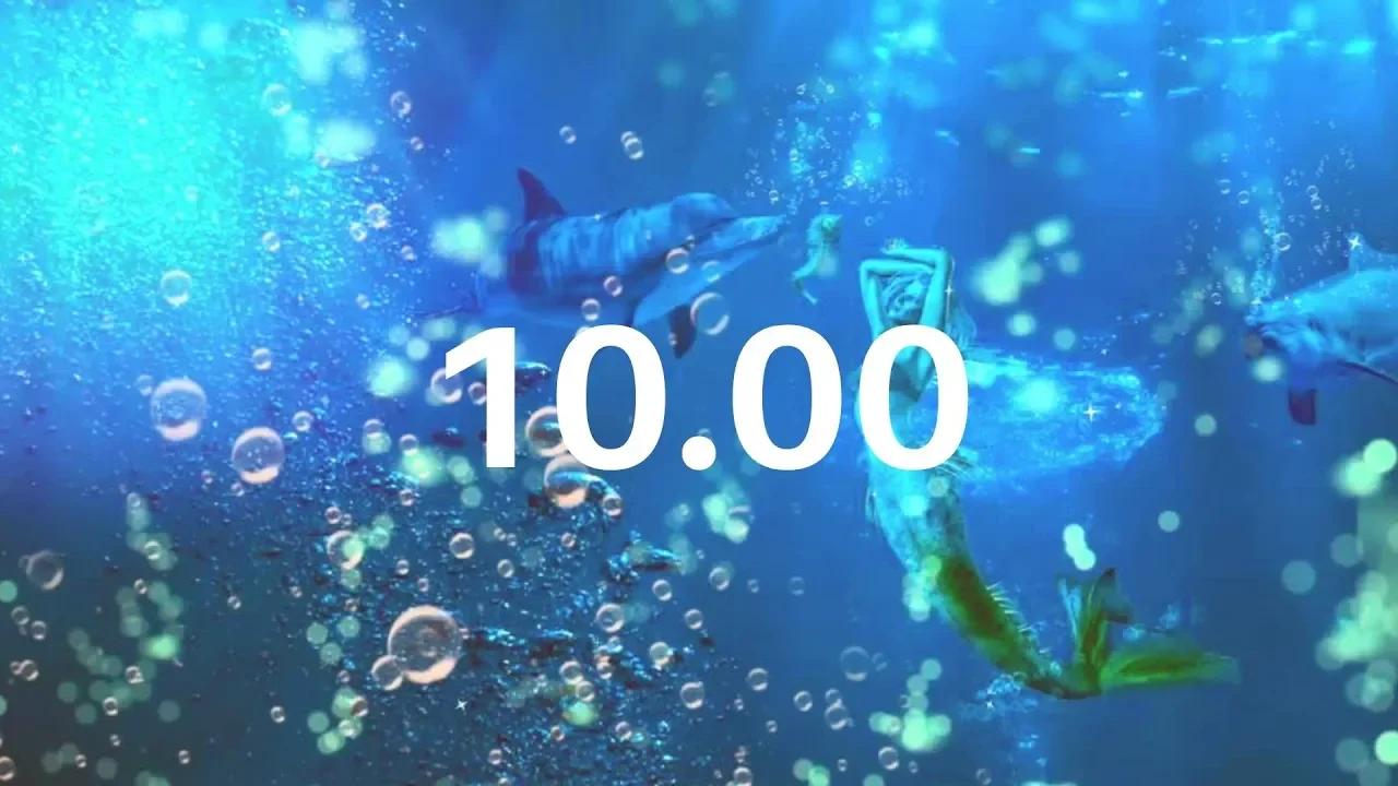 10 MINUTE TIMER - 10 MIN COUNTDOWN TIMER - Relaxing Underwater Ambience ...