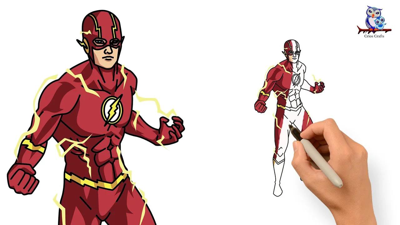 How to Draw The Flash Barry Allen DC Comics - Art Tutorial