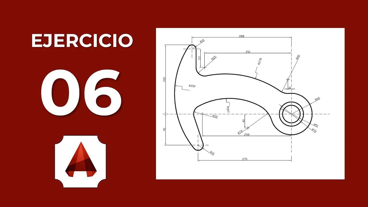 #autocad BÁSICO - EJERCICIO 06