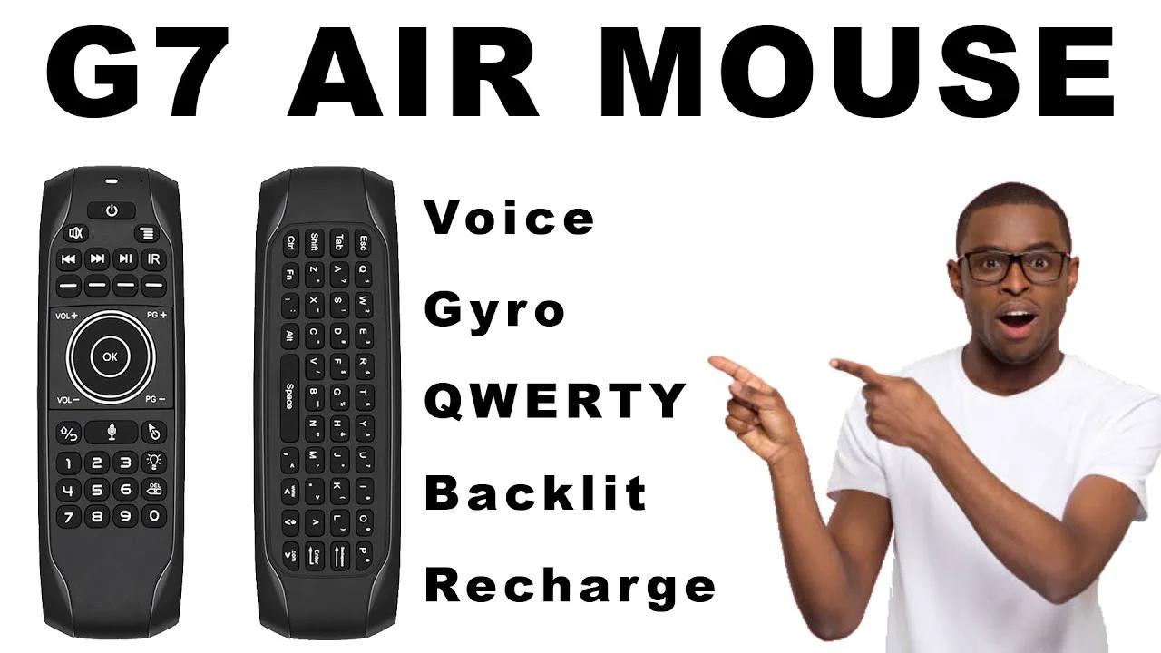 G7 Wireless Voice Remote Control 6 Axis Air Mouse w/IR Learing