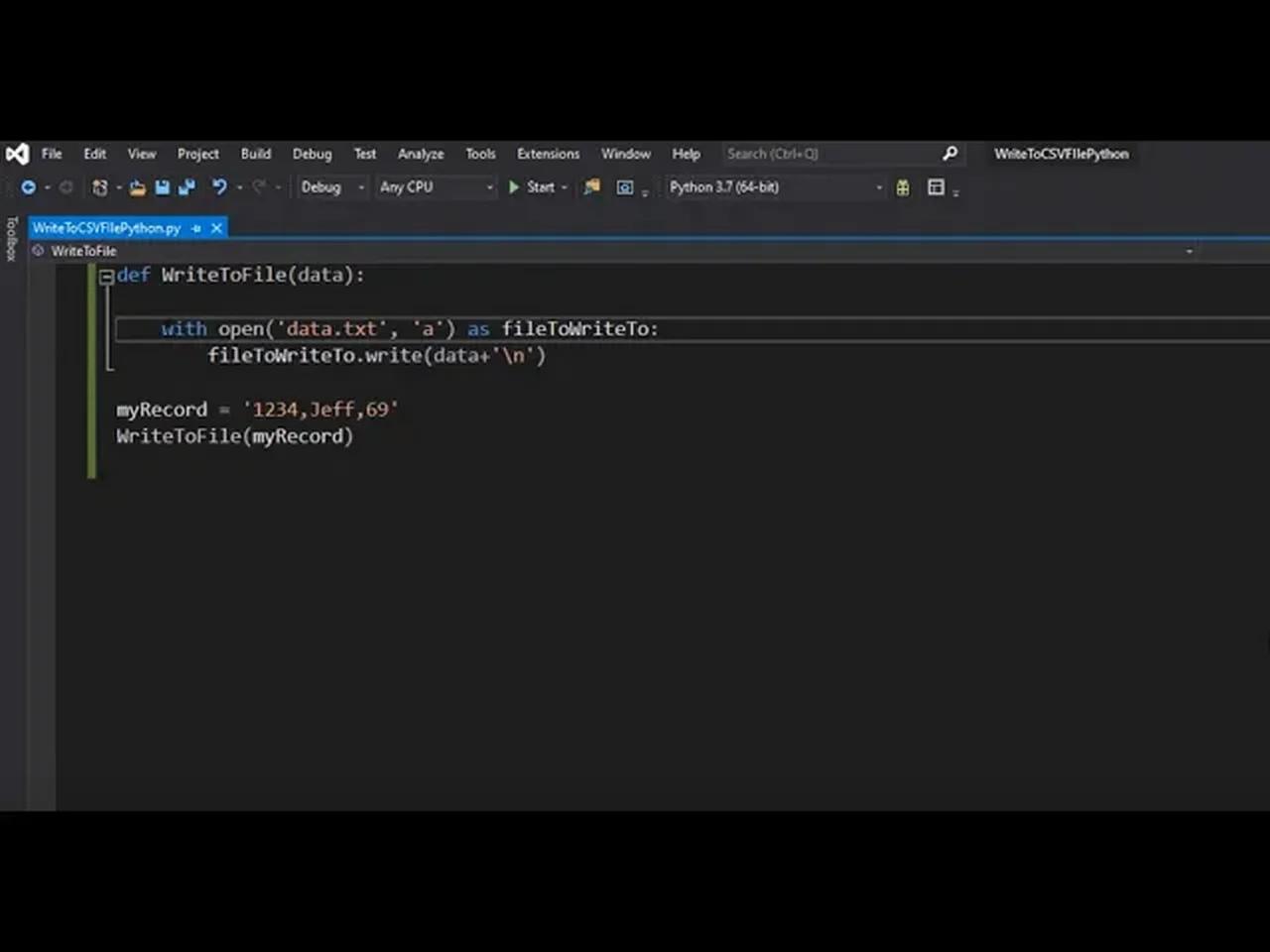 Writing To A Csvtext File In Python