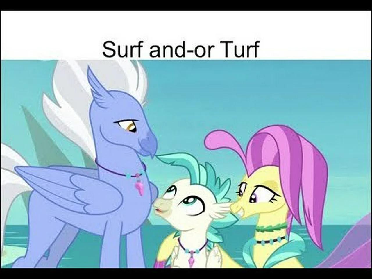 Blind Reaction: MLP:FIM Season 8 Ep. 6 "Surf and-or Turf" (PonyBro I Guess)