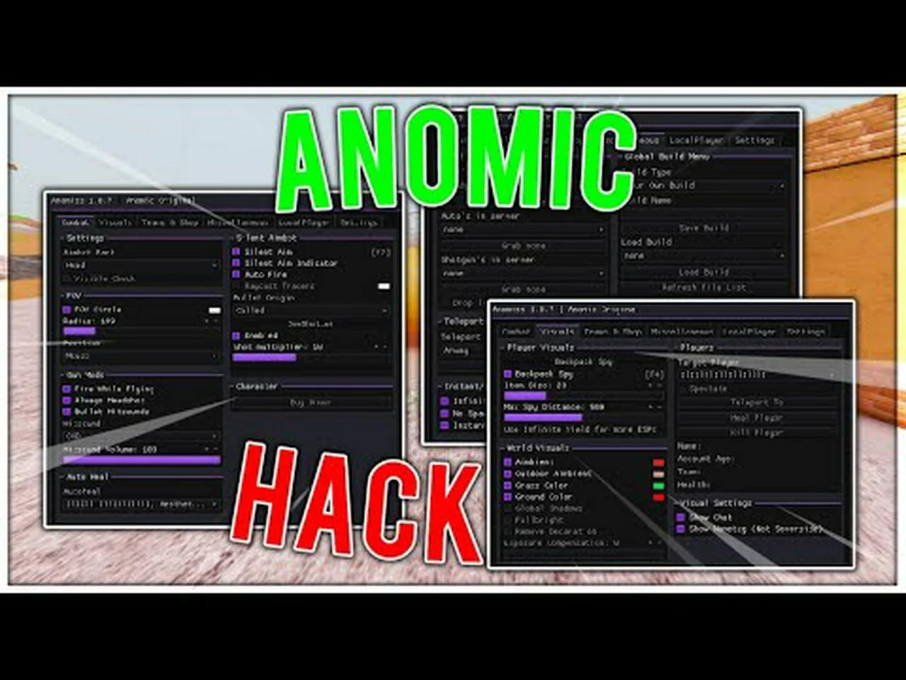 Anomic HACK Script | Silent Aim, Tool Sniper, Admin & MORE! |(*PASTEBIN, 2022*)
