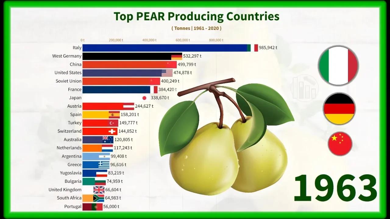 Top PEAR Producing Countries 🍐