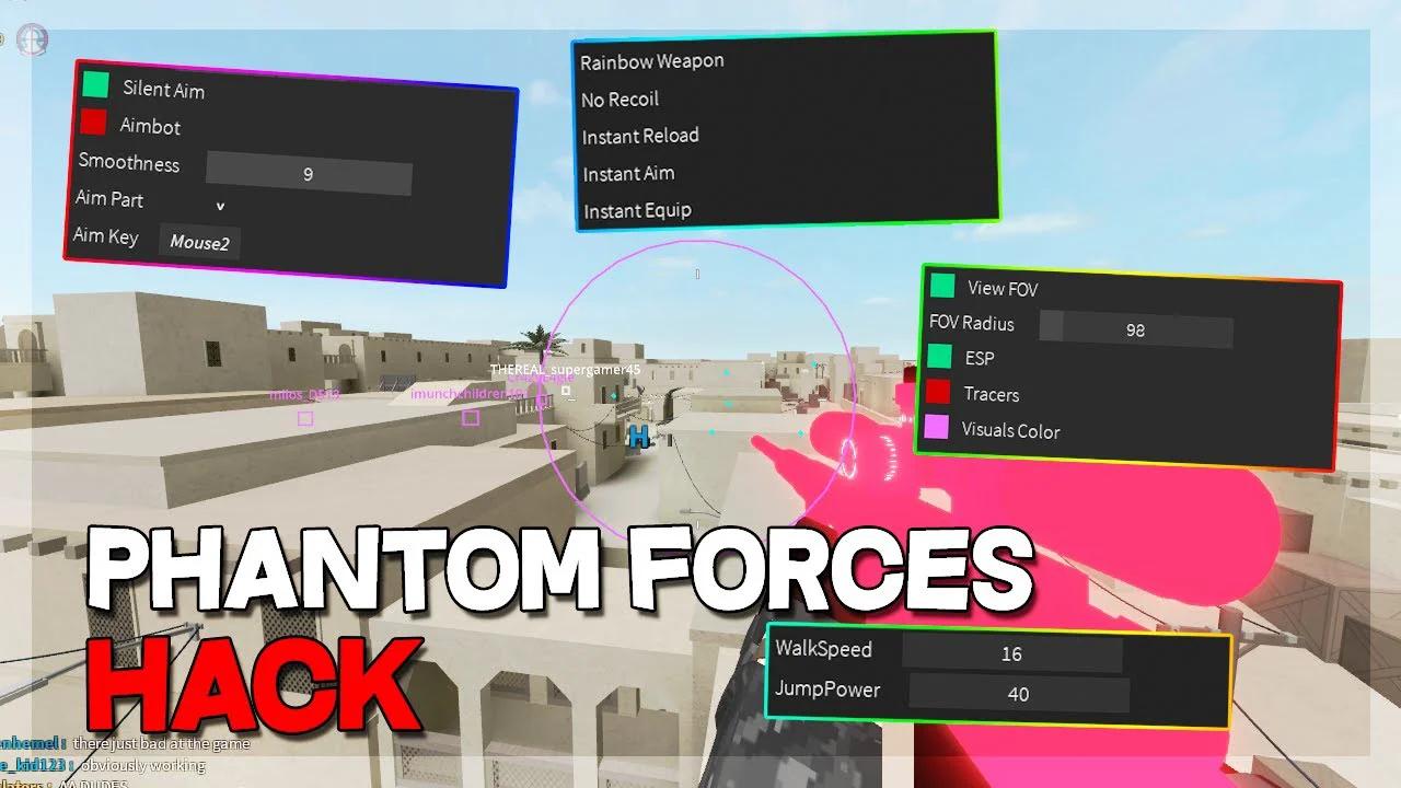 [OP] Phantom Forces HACK | Silent Aim/Aimbot, No recoil, skins, Speed/jump hack, ESP & MORE WORKING