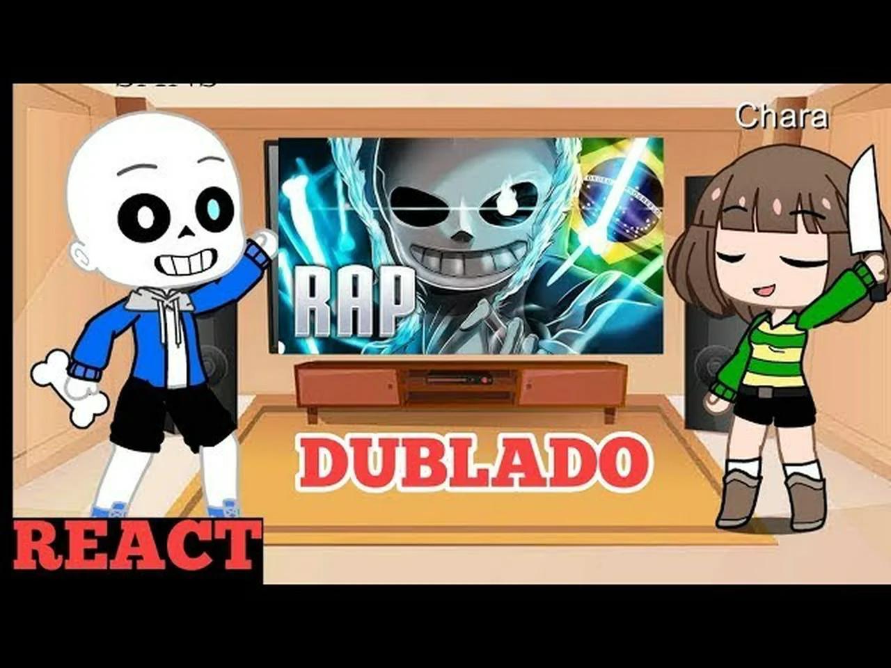 Gacha club REACT ao Rap do Sans #Gacha life React #gacha