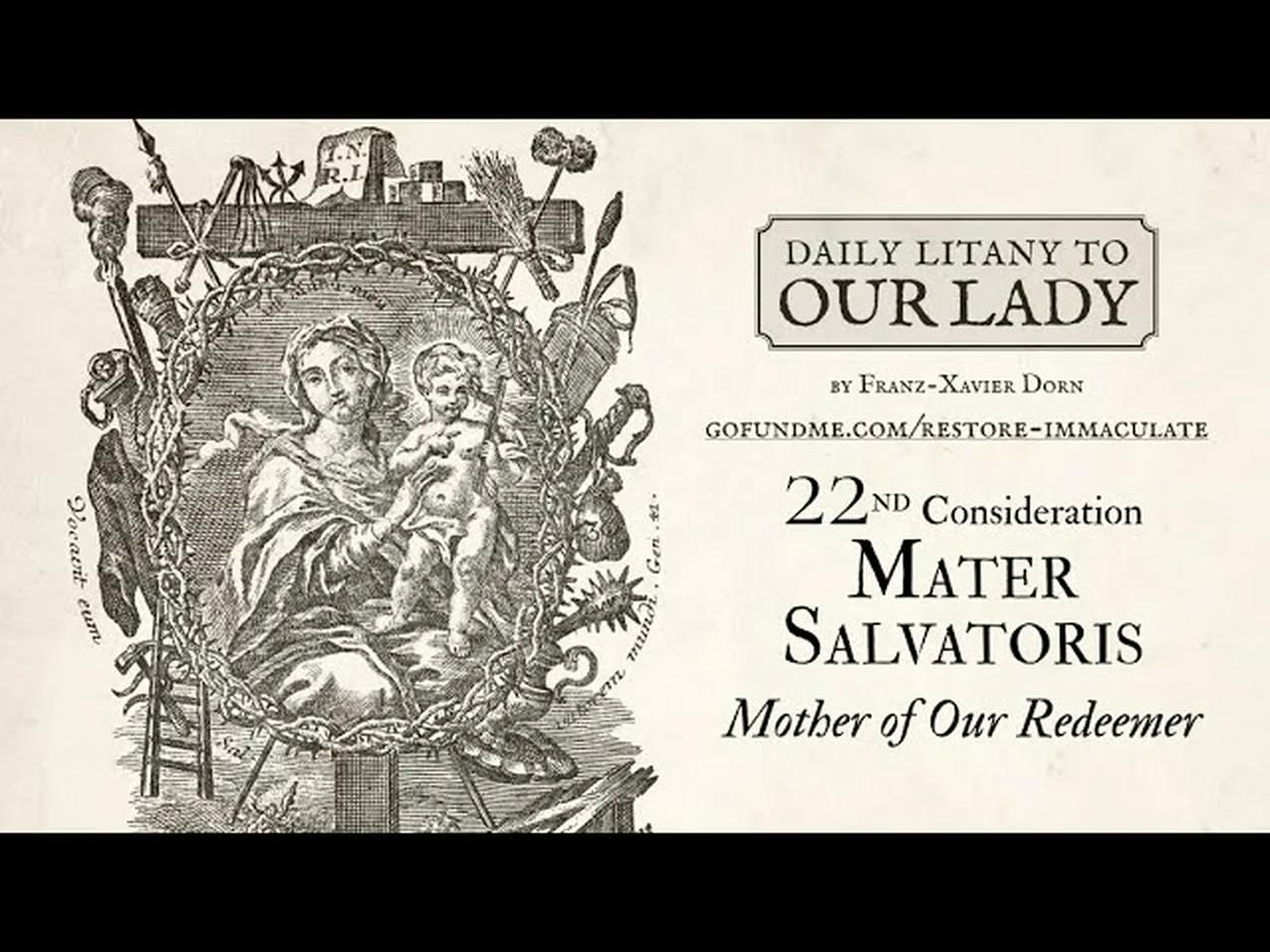 Daily Litany to Our Lady: 22nd Day: Mater Salvatoris - Mother of Our ...
