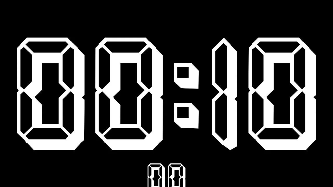 10 Minute Digital Timer Count Down Countdown Timer 10 Min 4k