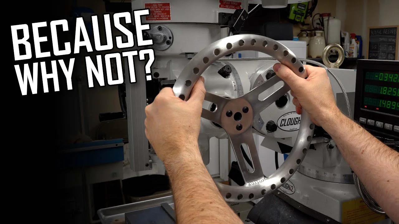 Installing a Custom Racing Wheel on My Milling Machine