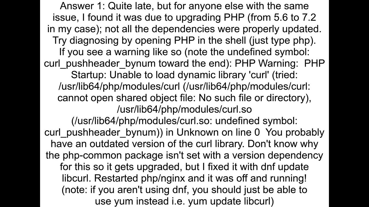 How Do I Install Php Curl In Centos 8 9270